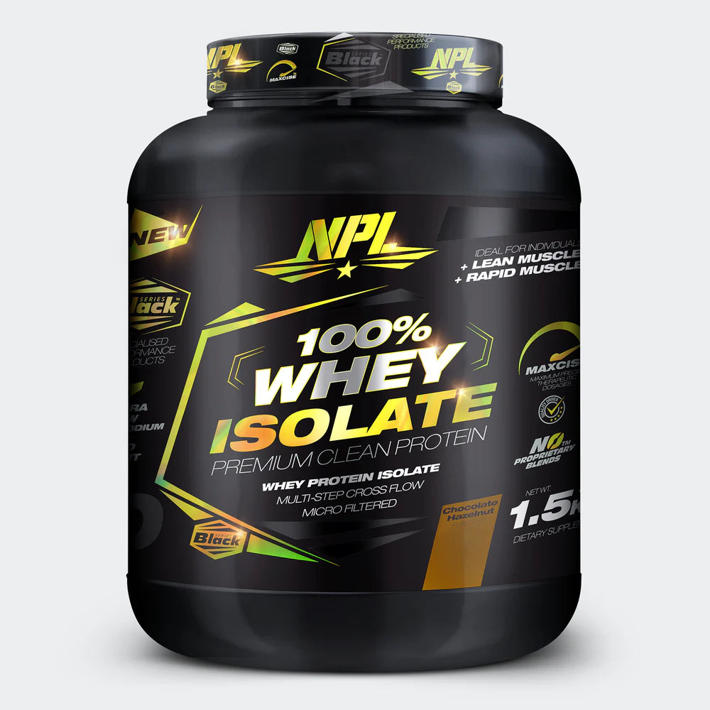 NPL - 100% Whey Protein Isolate - Choc Hazelnut - 1.5kg – Alpha-Pharm